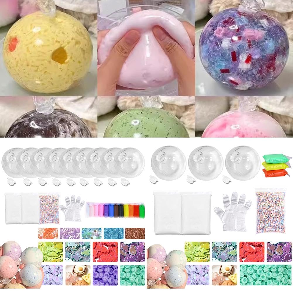 DIY Sensory Toy Craft Kit 10-Pack DIY Stress Ball Kit – Blank Skins ...