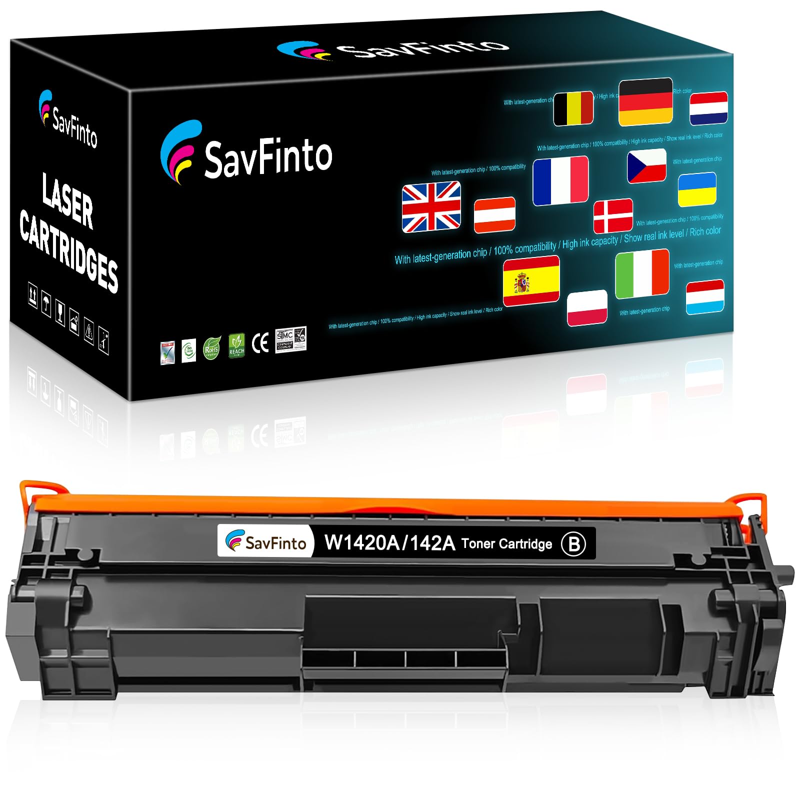SavFinto W1420A 142A (WITH CHIP) Toner Cartridge Replacement for HP ...