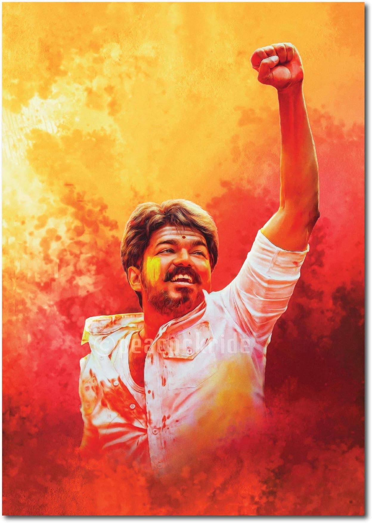 AROA Set of 8 Thalapathy Vijay Famous Poster Model : 028 Wall Stickers ...