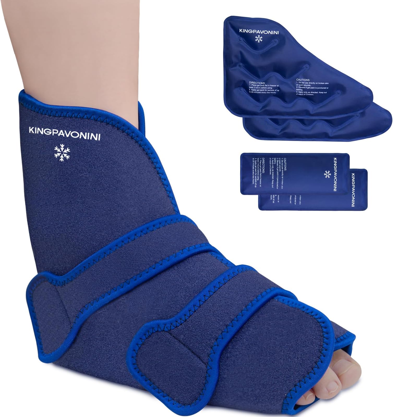 Amazon.com: KingPavonini Ankle Foot Ice Pack Wrap for Sprained Ankle ...