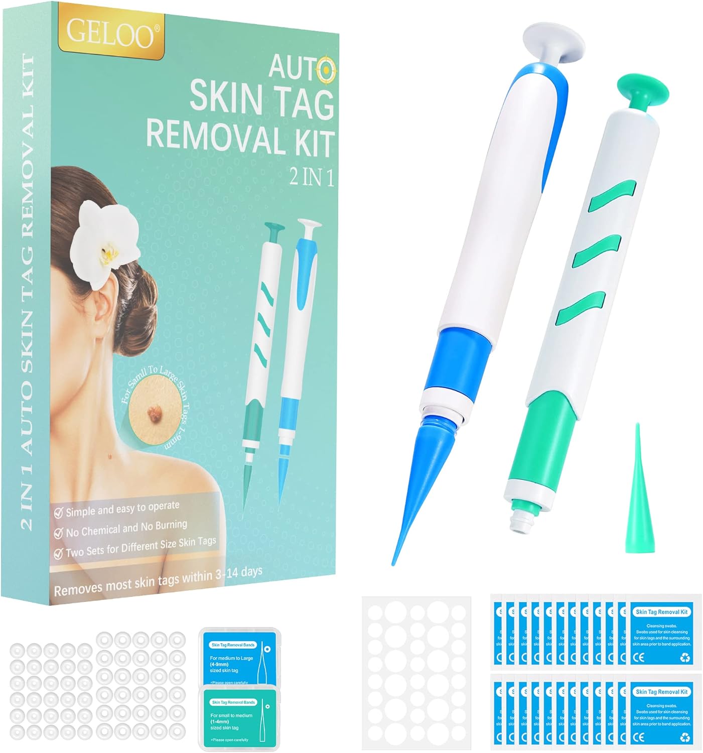 New Version Auto Skin Tag Remover Kit 2-Set, Painless Skin Tag Removal ...