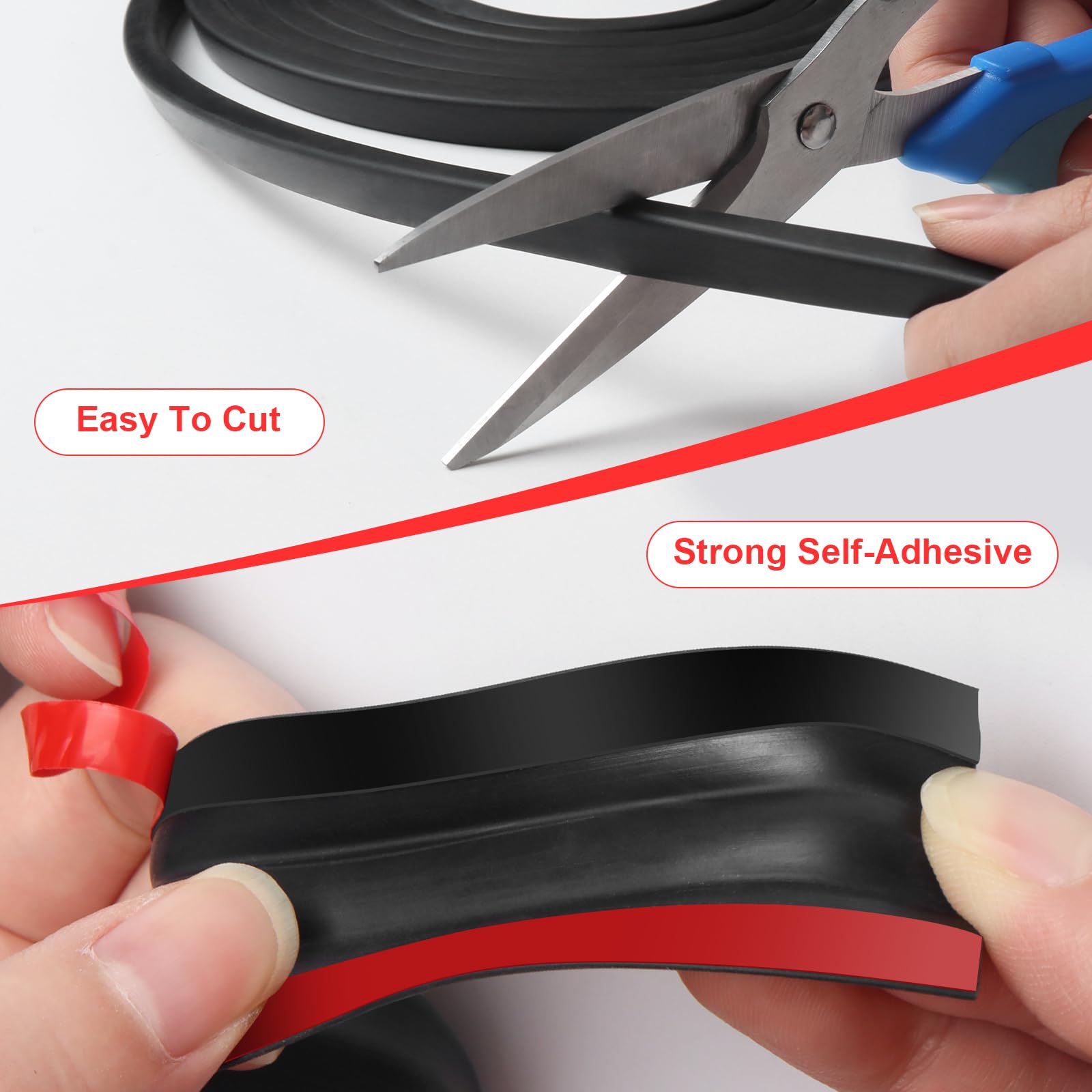 Snapklik.com : Rubber Edge Trim U Channel, Self-Adhesive Edge Trim Sheet Metal Edge Protector ...