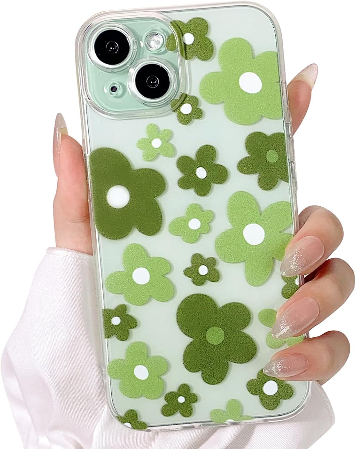 Amazon.com: Lovmooful Compatible for iPhone 15 Case Cute Clear Flower Floral Color Design for ...