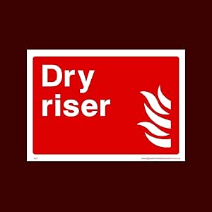 Dry Riser Plastic Sign with 4 Pre-Drilled Holes (FE17) - Fire, Alarm ...