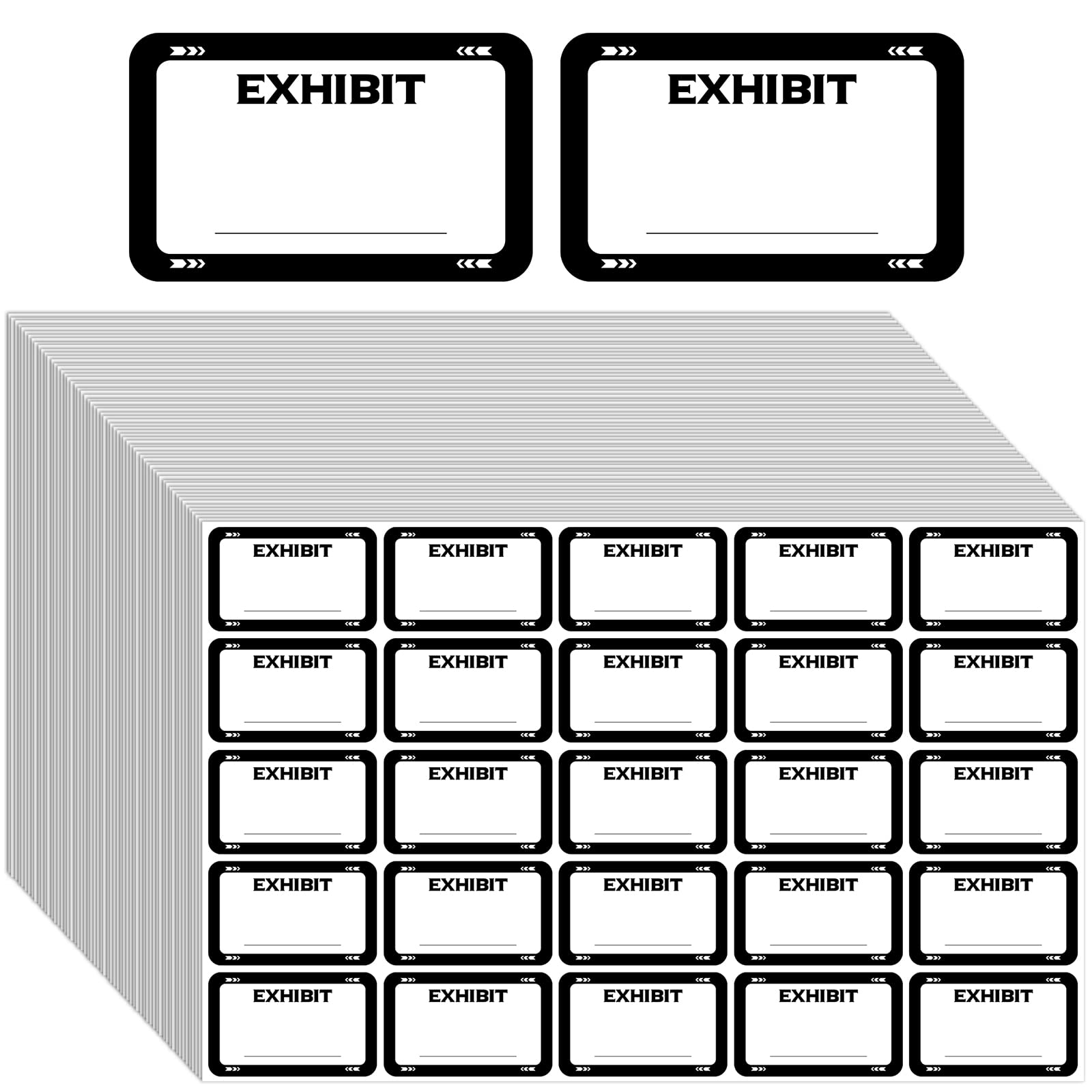 Buy 1500 Pcs Legal Exhibit Labels 1.65 x 1 Inch White Exhibit Labels ...