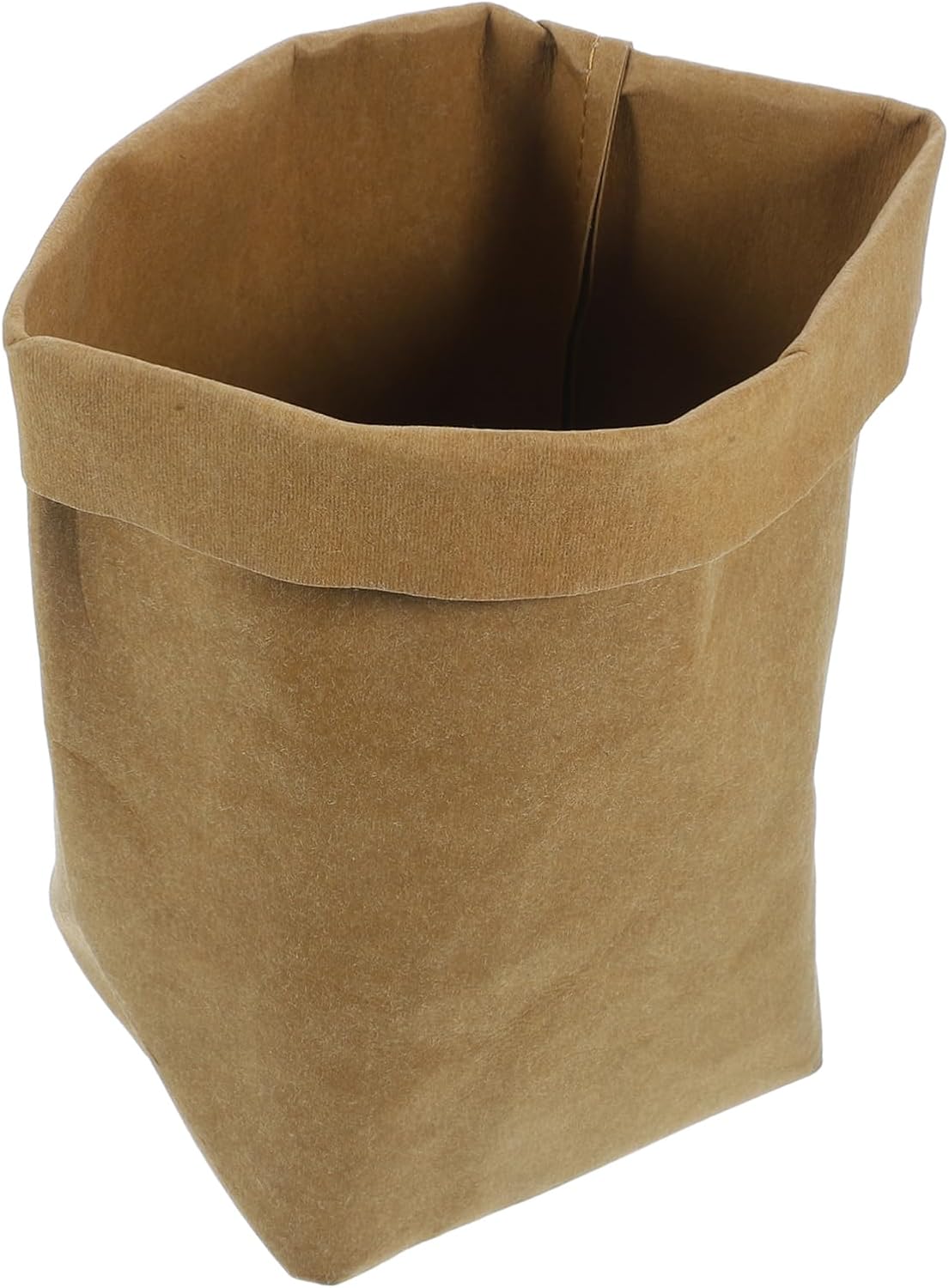 Amazon.com : LIOOBO 2pcs Washable Kraft Paper Bag Organizer Reusable ...