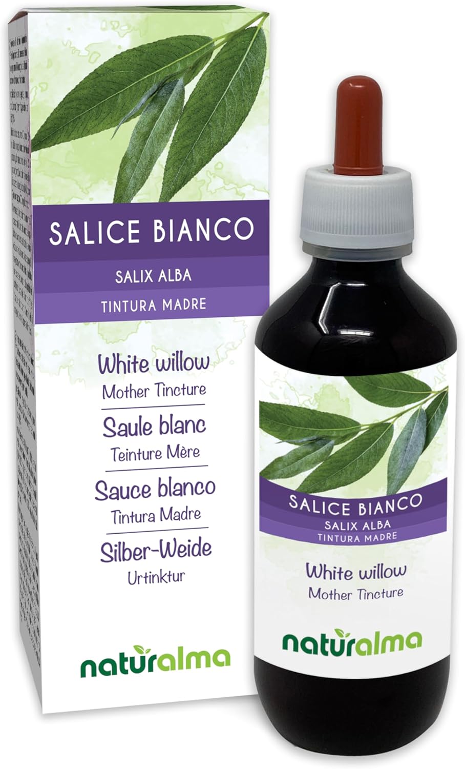 Salice bianco (Salix alba) cortecce Tintura Madre analcoolica Naturalma ...