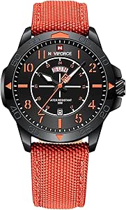 Amazon.com: NAVIFORCE Men's Sports Watch with Nylon Strap: Waterproof ...
