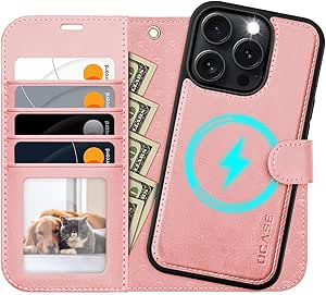 Amazon.com: OCASE for iPhone 16 Pro Max Case Detachable Wallet Case with Card Holder, 2 in 1 Pu ...