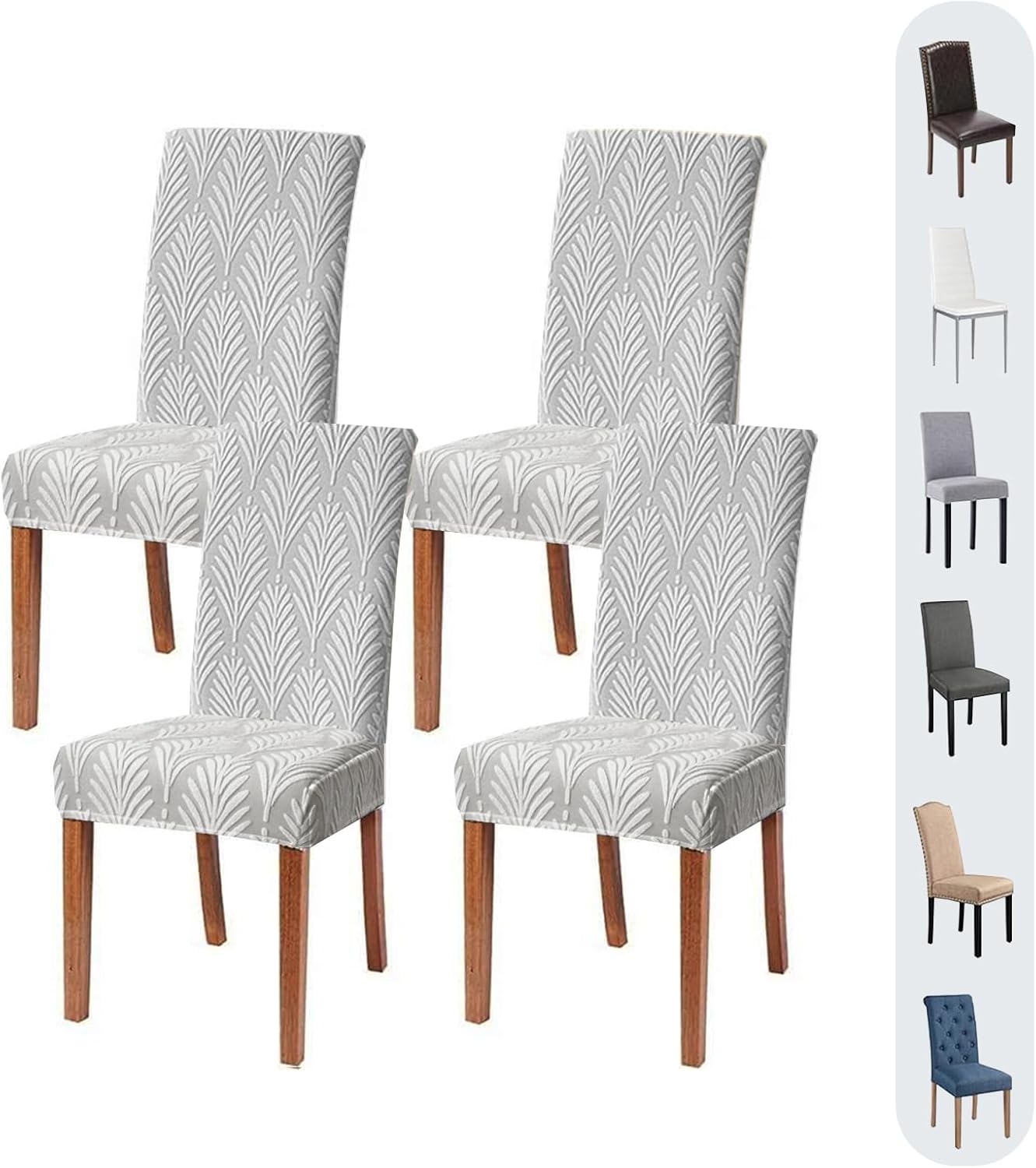 Amazon.com: Altimpo Chair Covers for Dining Chairs, Dining Room Chair ...