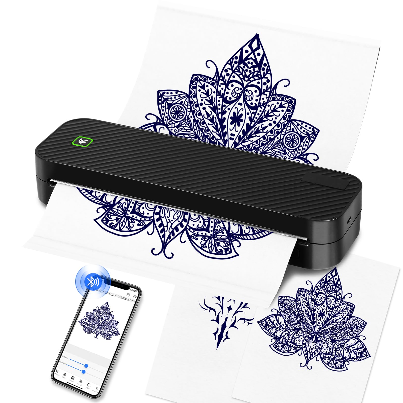 Amazon.com: PMOTPKOM Wireless Tattoo Transfer Stencil Printer Machine ...