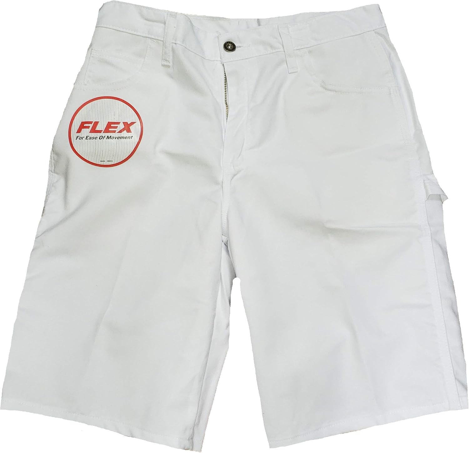 Amazon.com: Dickies White Regular Fit Flex Work Shorts - 34: Clothing ...
