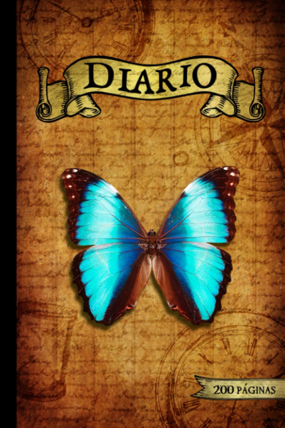 Diario personal | 200 páginas: Diario retro de 100 hojas con líneas e ...