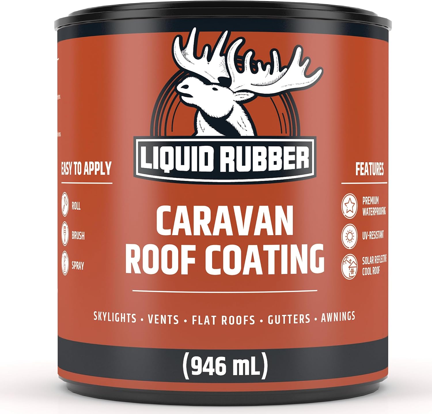 Liquid Rubber Caravan Roof Coating - Solar Reflective Sealant, Trailer ...