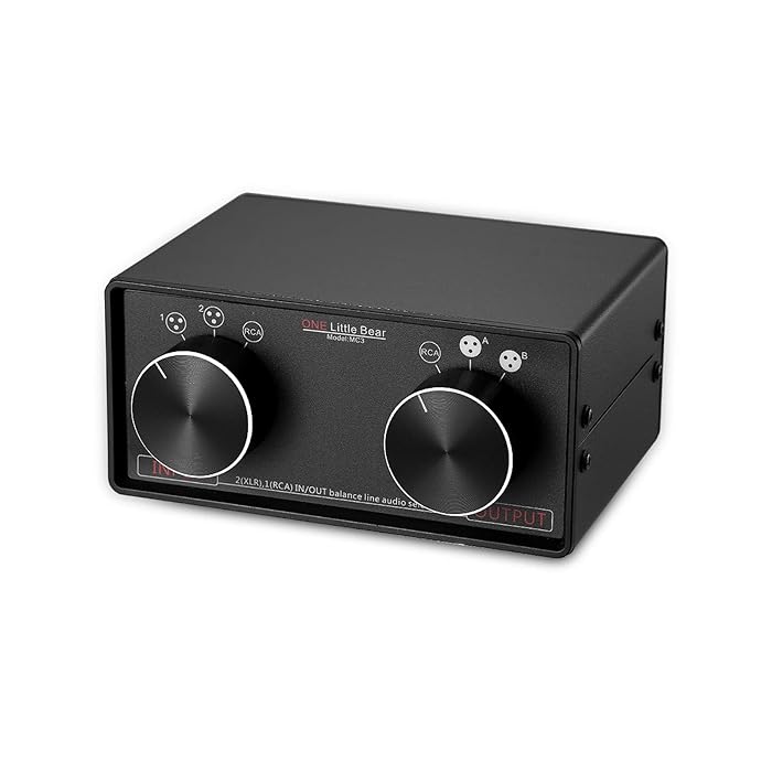 Buy Nobsound Little Bear MC3 3-IN-3-OUT XLR Balanced/RCA Stereo ...