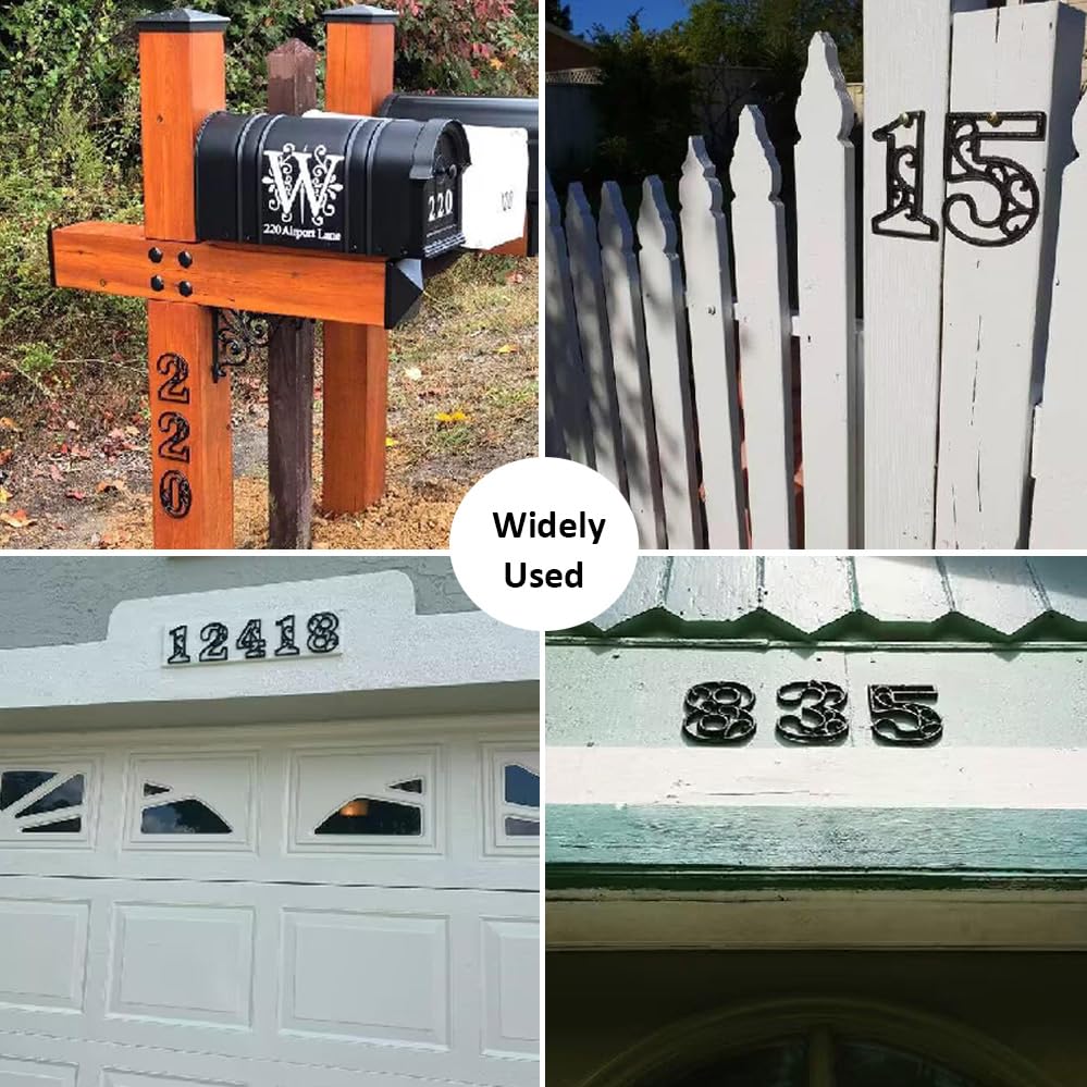 Snapklik.com : Metal Vintage Floating House Number, 4.5 Inch Large ...