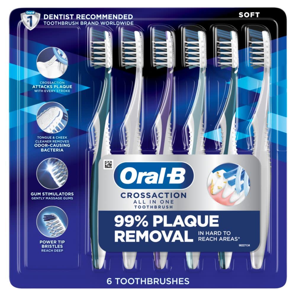 Buy Oral B All In One Soft Toothbrushes, 6 Count Online at Low Prices ...