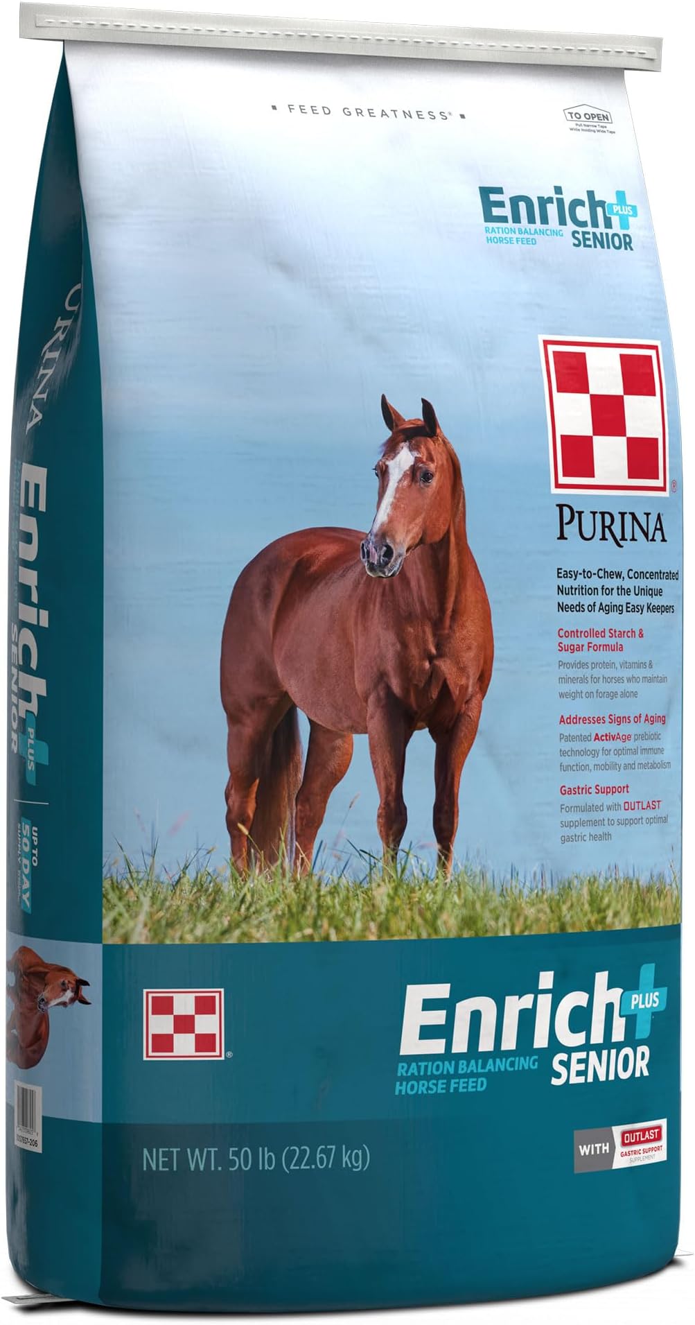 Amazon.com : Purina | Enrich Plus Senior Ration Balancing Horse Feed ...