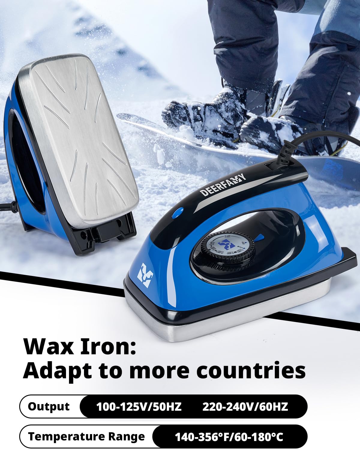 Waxing Irons For Skiing Ski & Snowboard Wax Iron With Precise Temp ...