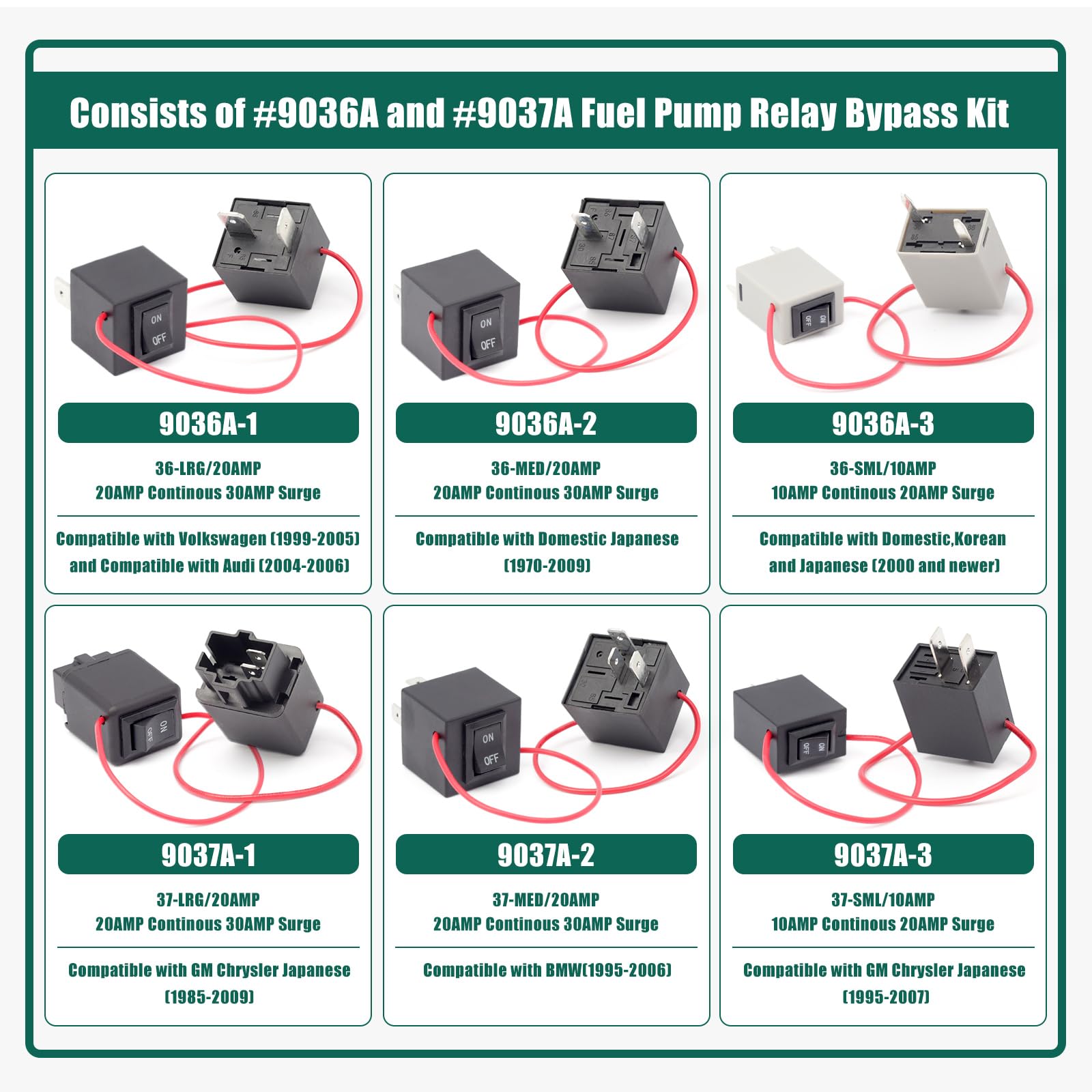 9038A Fuel Pump Relay Bypass Master Kit #FT-111-FT