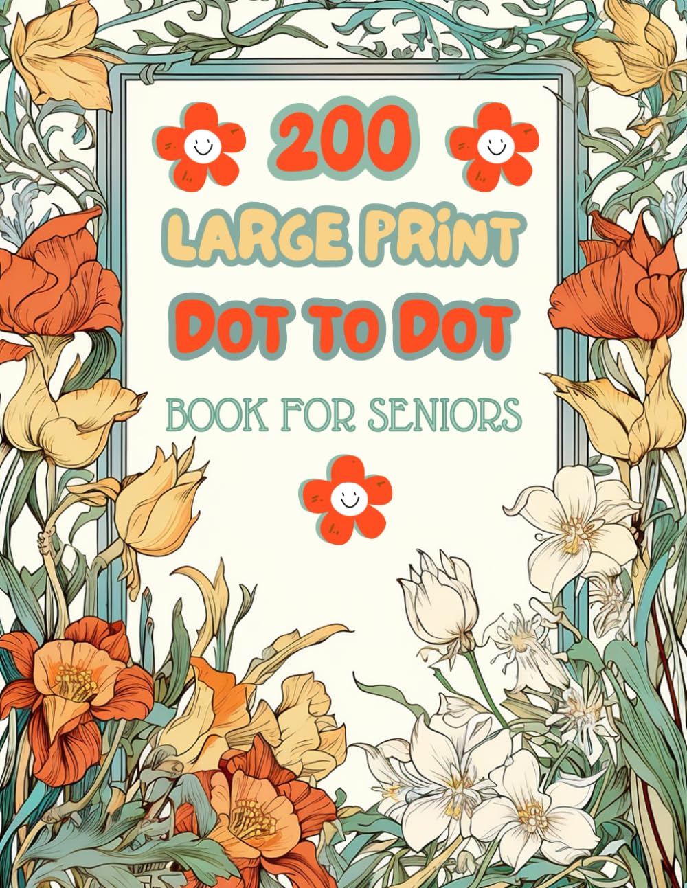 200 Large Print Dot To Dot Book For Seniors: Challenging Dot-to-Dot ...