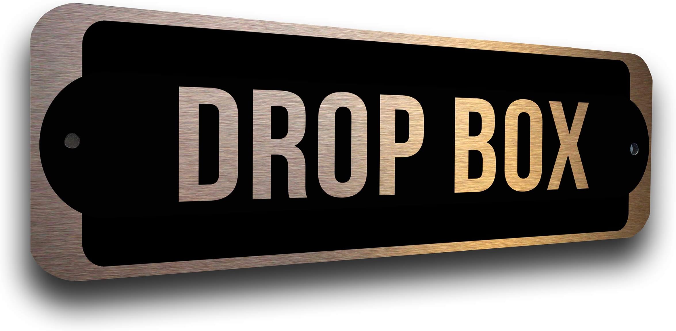 Amazon.com: Deca Moda Drop Box Door Sign, Signs for Business, Door ...