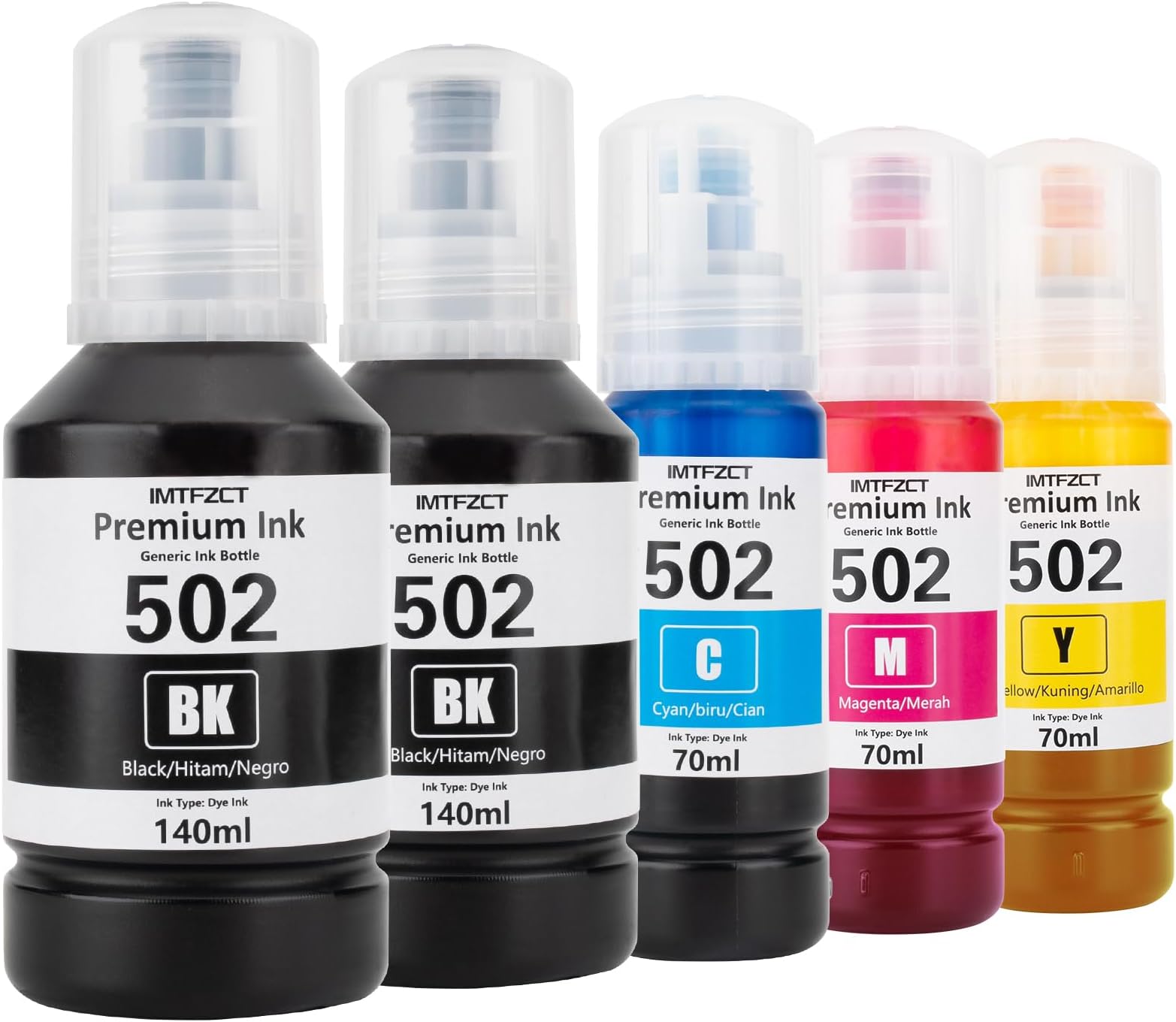 Amazon.com: DLMELHOR T502 502 Ink Refill Bottles Compatible for Epn ...