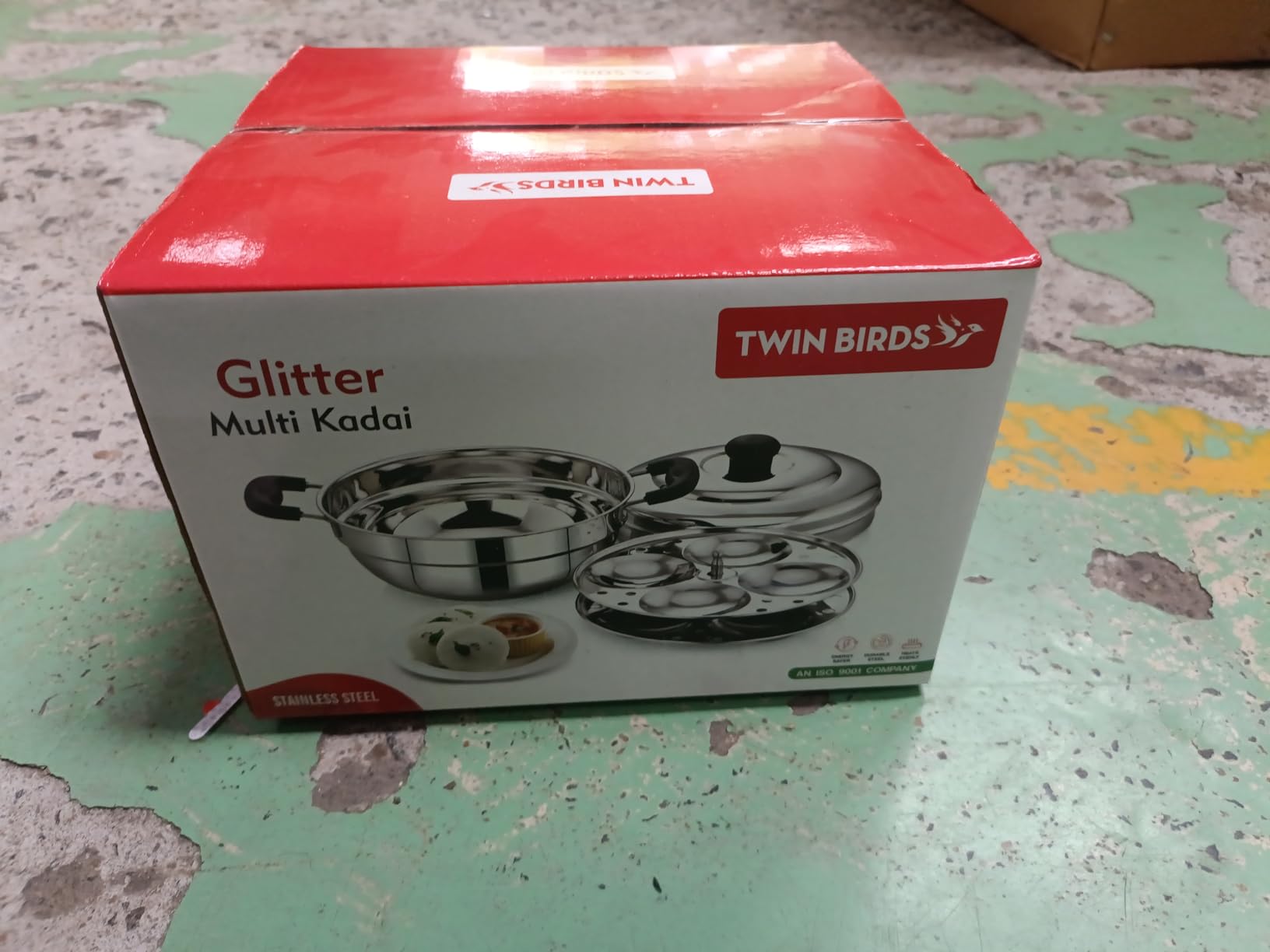 TWIN BIRDS Idli Maker/Cooker Stainless Steel Multi Kadai with Induction ...