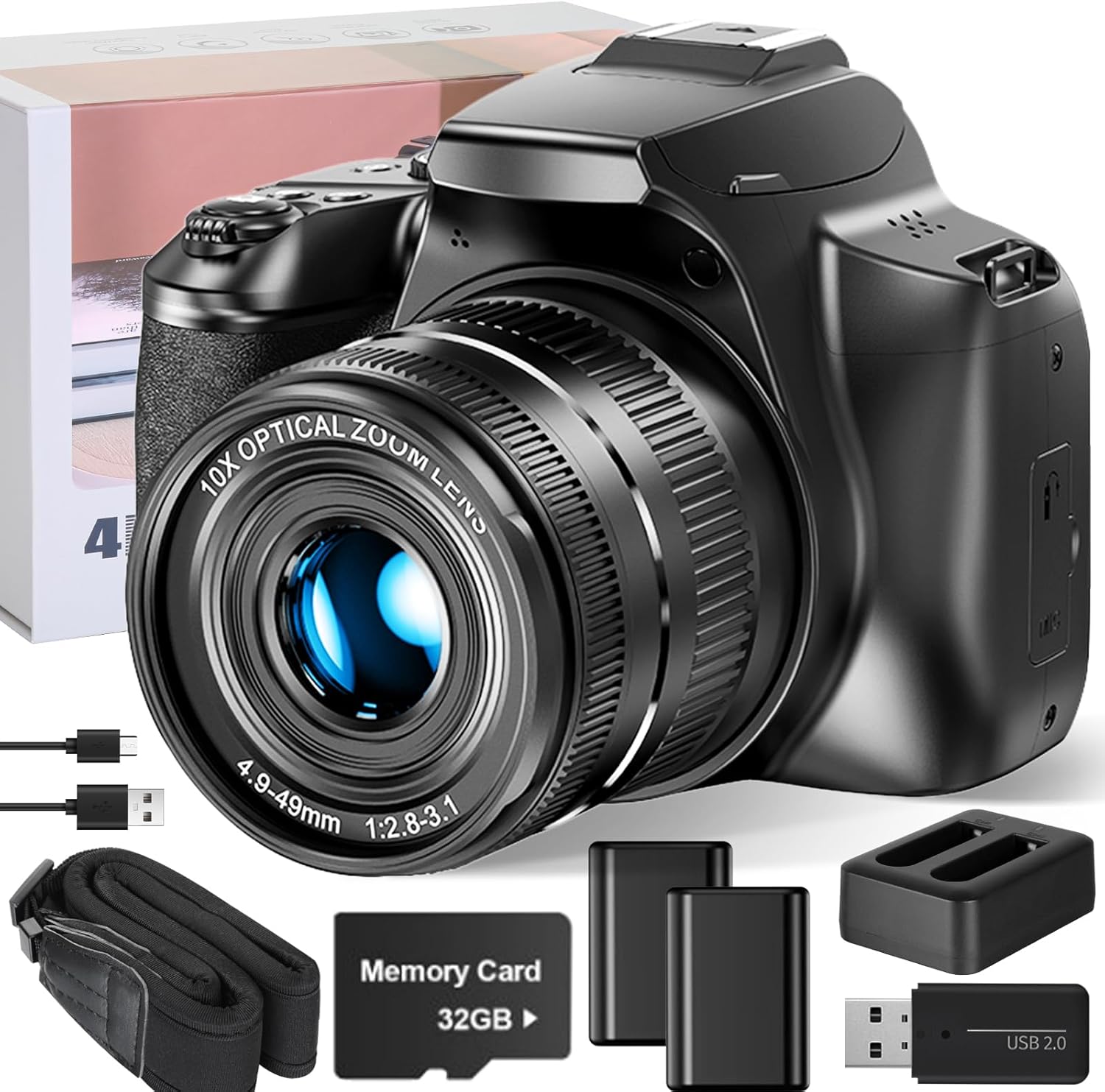 Amazon.com : G-Anica Digital Camera, 4k&64MP Cameras for Photography ...
