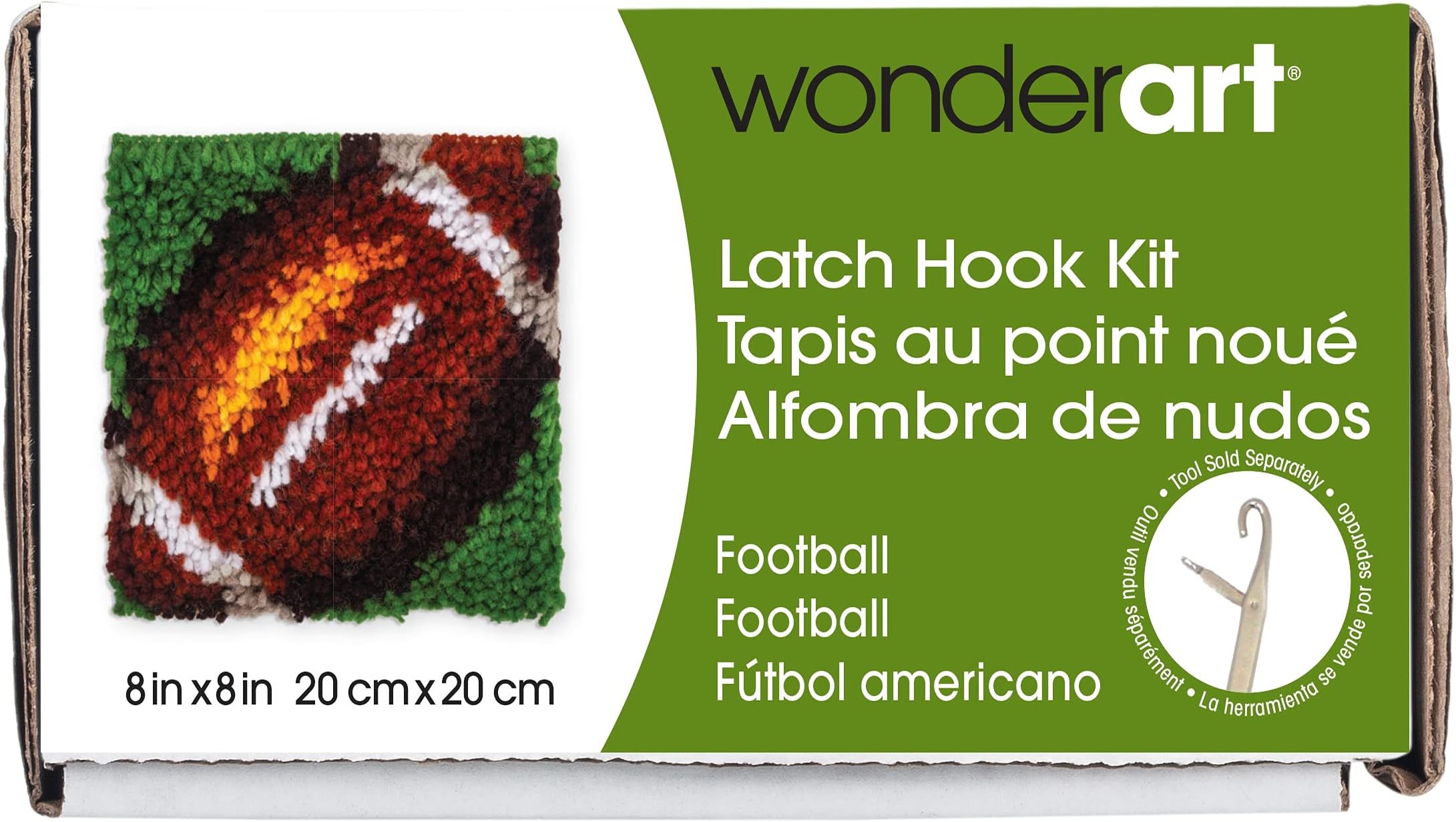Amazon.com: Wonderart Football Latch Hook Kit, 8" X 8"