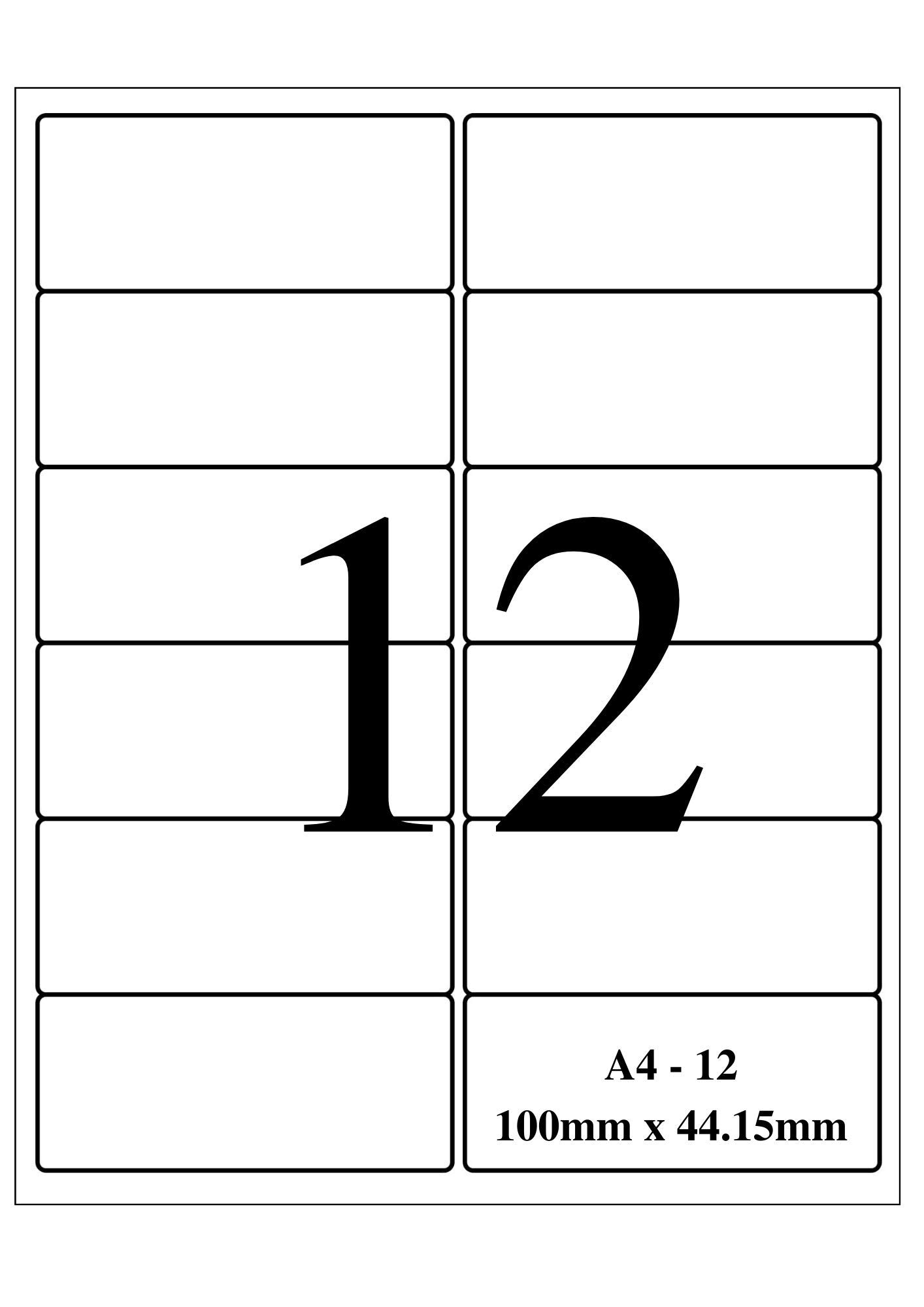 Buy True-Ally A4 Size White Self Adhesive Label/Sticker for Printer ...