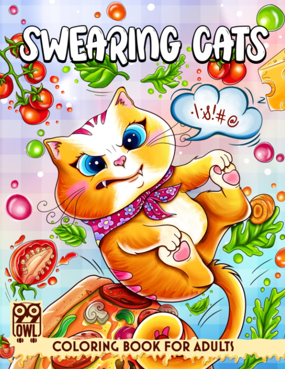 Swearing Cats Coloring Book: A Collection of Curse and Swear Word ...