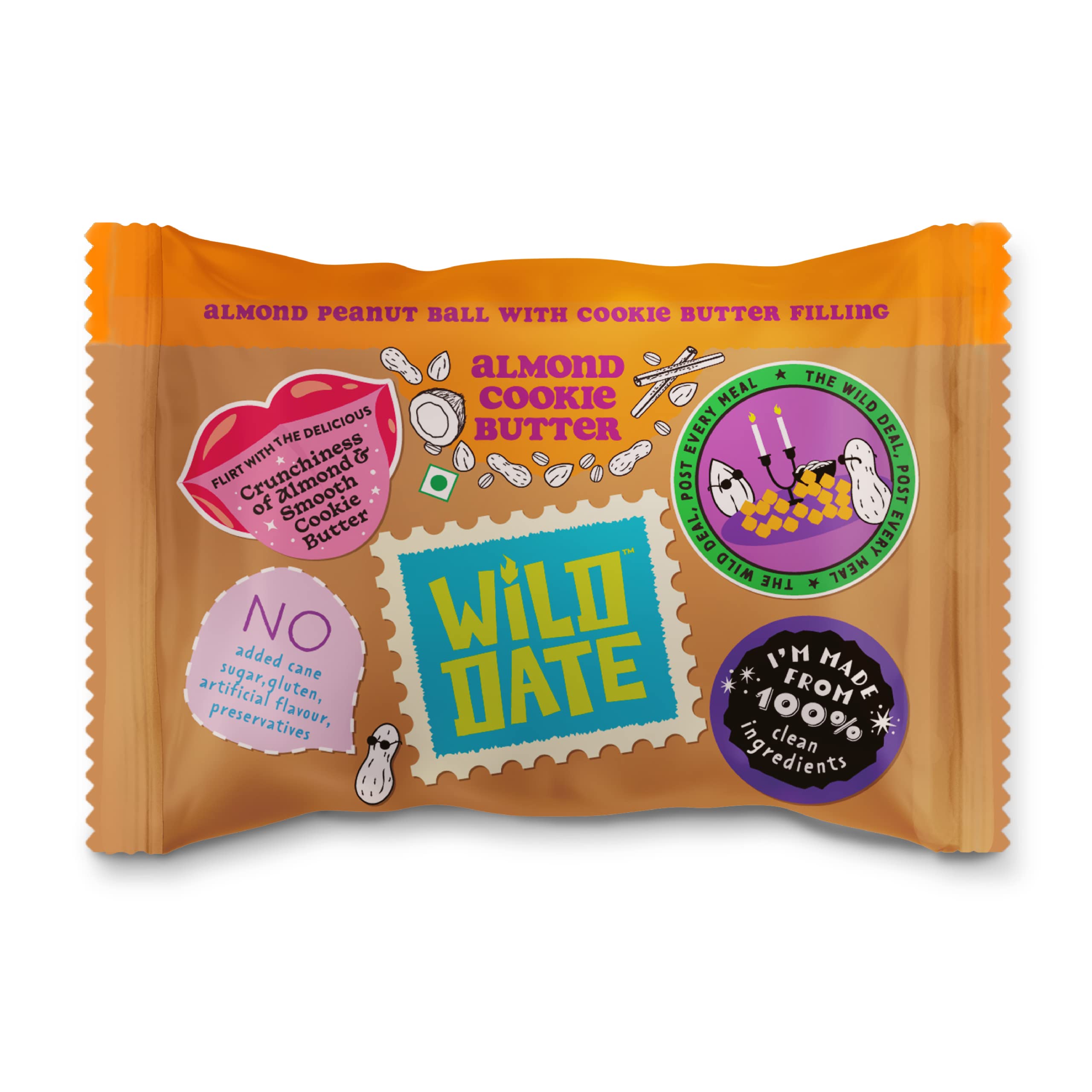 Wild Date 135g Hunger Busters | Almond Peanut Ball With Cookie Butter ...