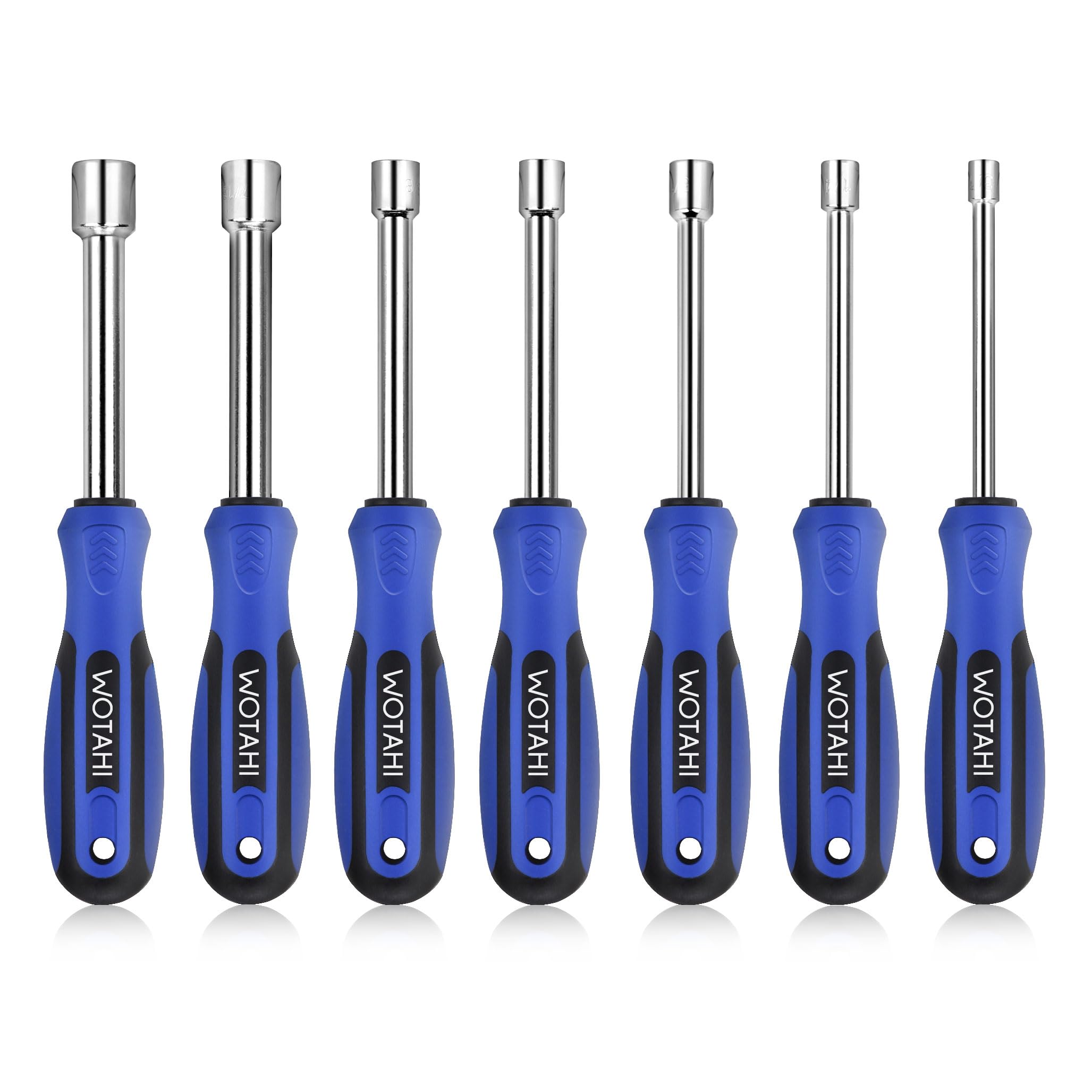 Amazon.com: WOTAHI 7-Piece SAE Nut Driver Set - 3/16, 1/4, 5/16, 11/32 ...