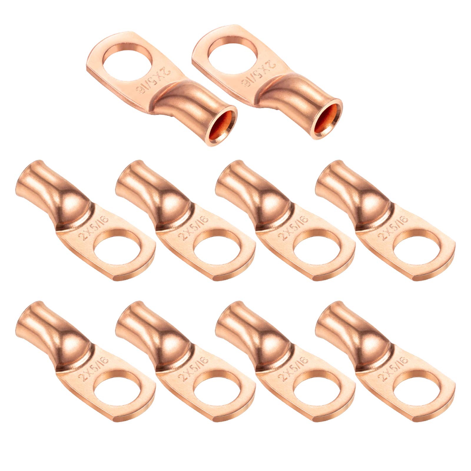 Snapklik.com : Ampper Heavy Duty Copper Wire Lugs, UL Eyelets Ring ...