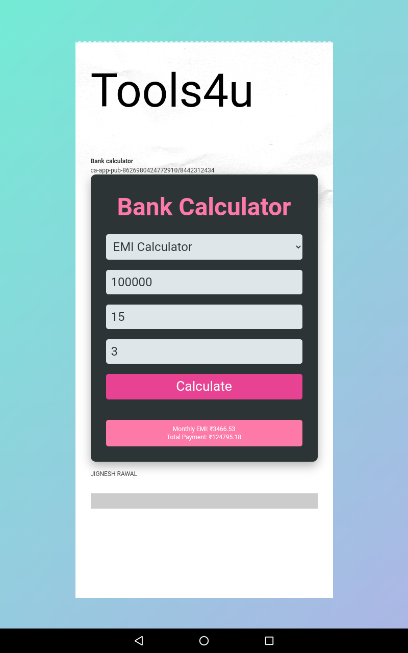 Bank calculator - App on Amazon Appstore