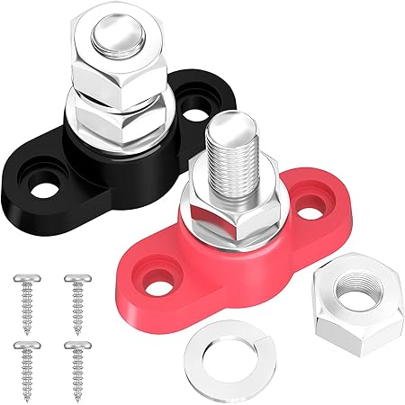 Amazon.com: Positive Insulated Battery Power Junction Post Block 3/8 ...