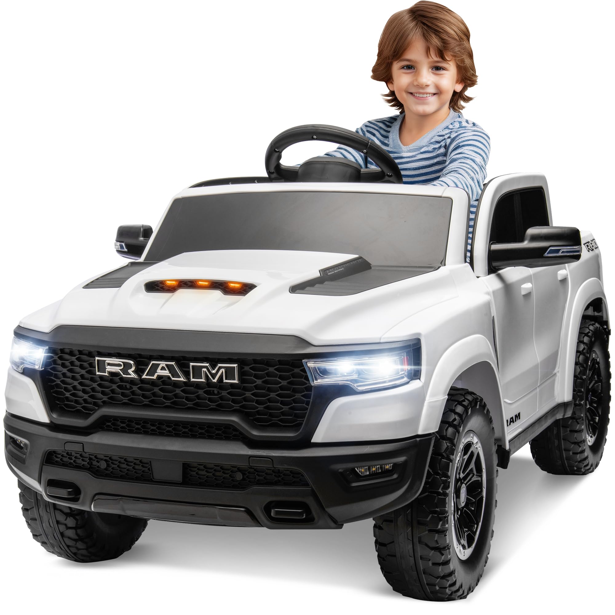 Snapklik.com : ENYOPRO 12V Ram 1500 Electric Ride On Truck For Kids ...