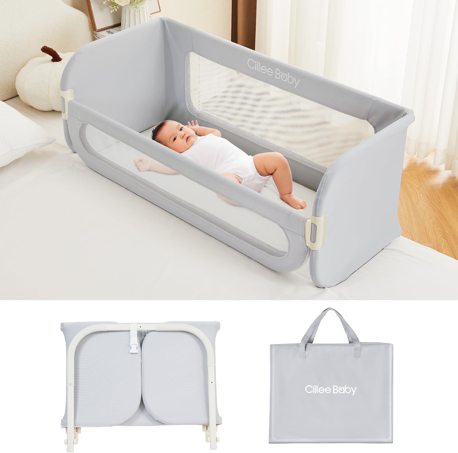 Amazon.com: omzer Travel Bed Rails for Toddlers - Foldable Portable ...