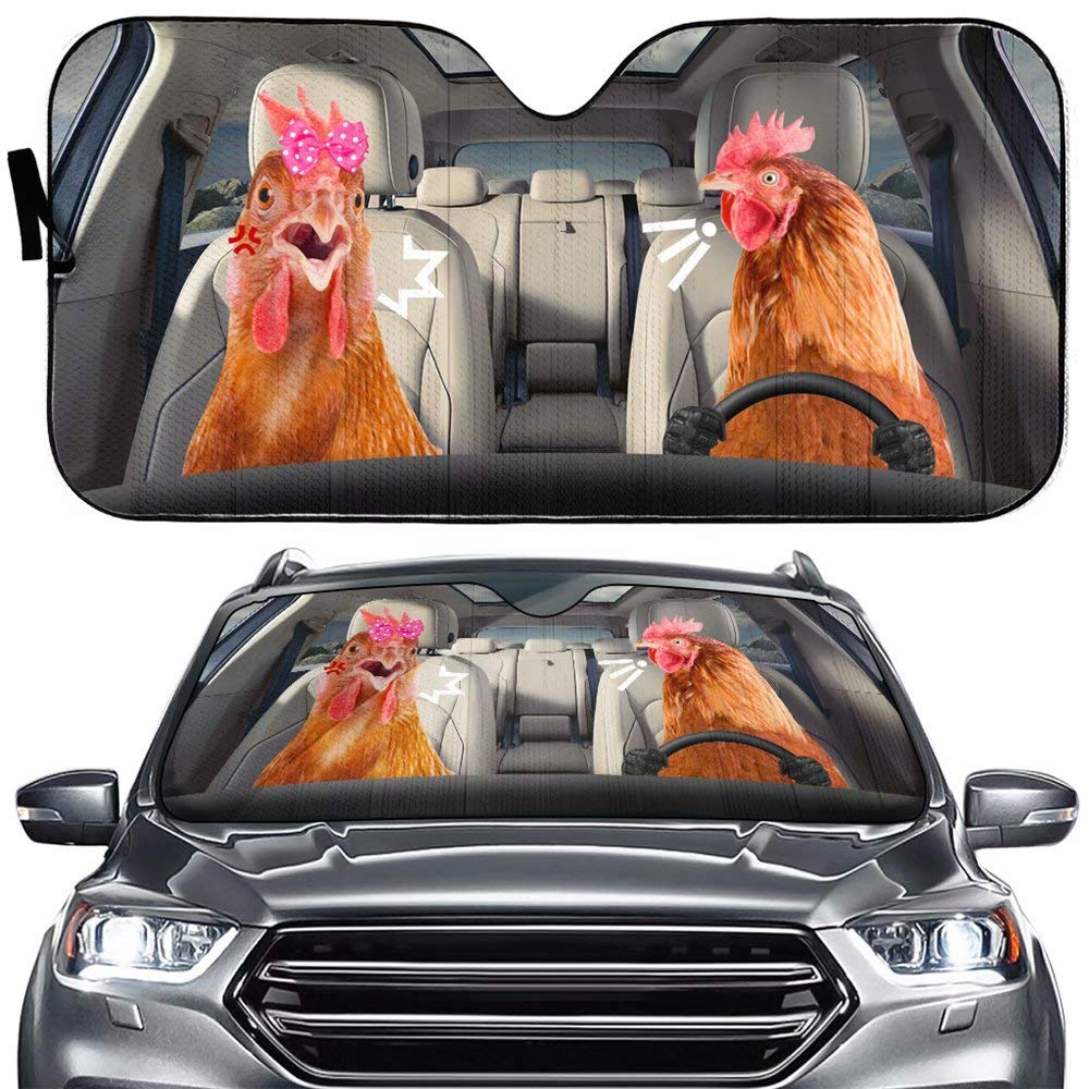 Amazon.com: Homega Rooster Hen Driver Sun Shade,Farm Chicken Auto ...