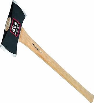 Amazon.com : Truper 30524 3-1/2-Pound Double Bit Michigan Axe, Hickory ...