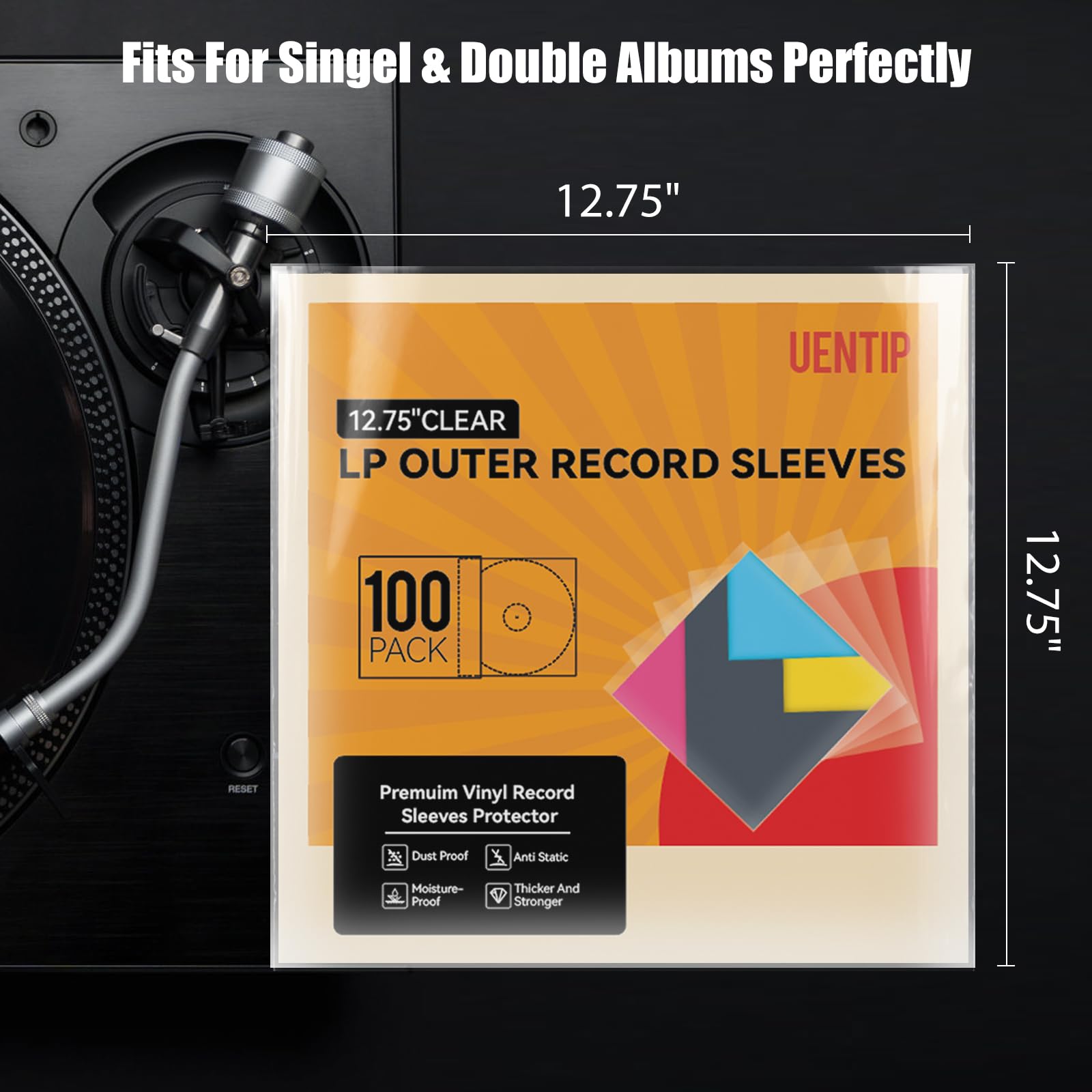 Snapklik.com : 100-Pack Gatefold Vinyl Outer Sleeves-12.75" Record ...