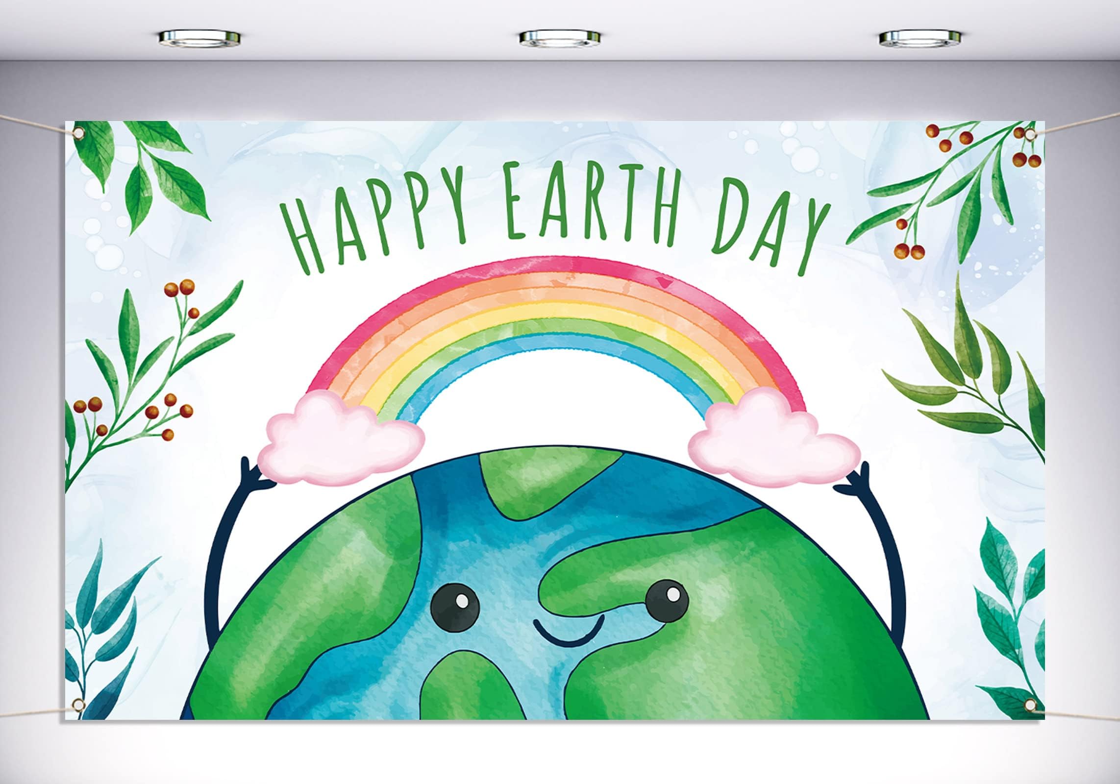 Amazon.com : Every Day is Earth Day Backdrop for Photography Earth Day ...