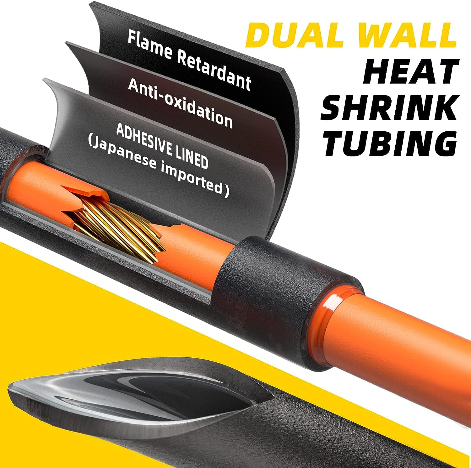 Snapklik.com : Heat Shrink Tubing Kit-4:1 Ratio Adhesive Lined,Marine ...
