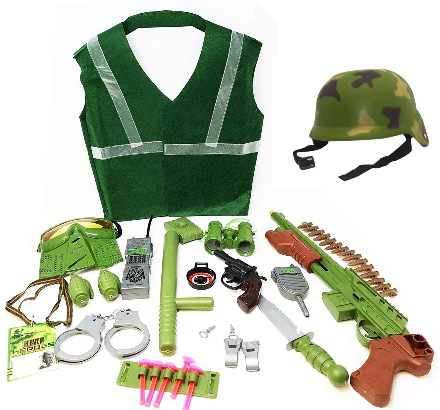 Buy Coolbitz Army12 Pieces Children Kid's Pretend Play Touching Powered ...