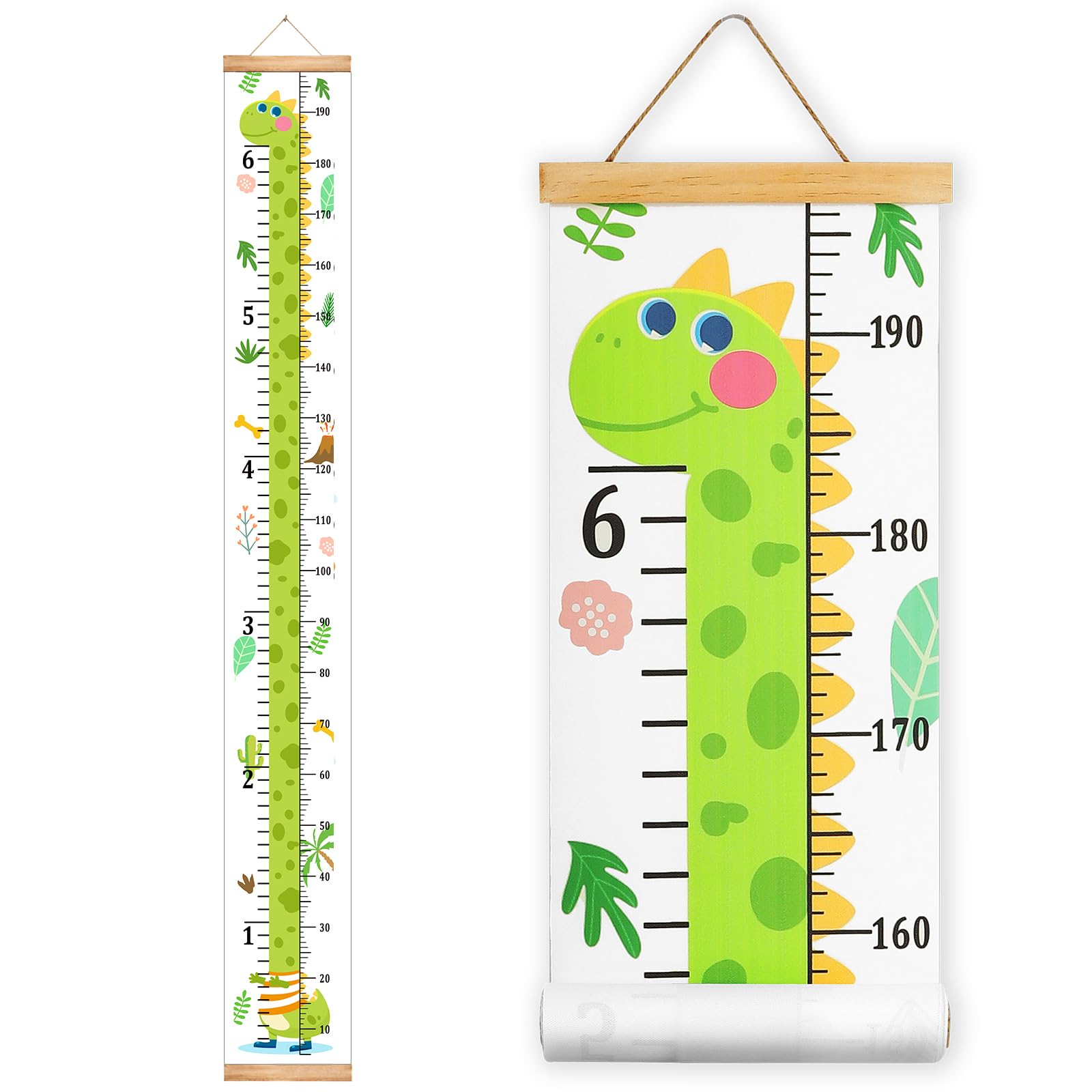 Snapklik.com : Mibote Baby Growth Height Chart Handing Ruler Wall Decor ...