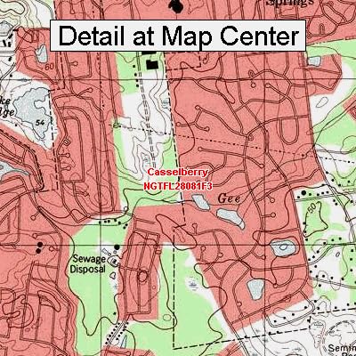 Amazon.com : USGS Topographic Quadrangle Map - Casselberry, Florida ...