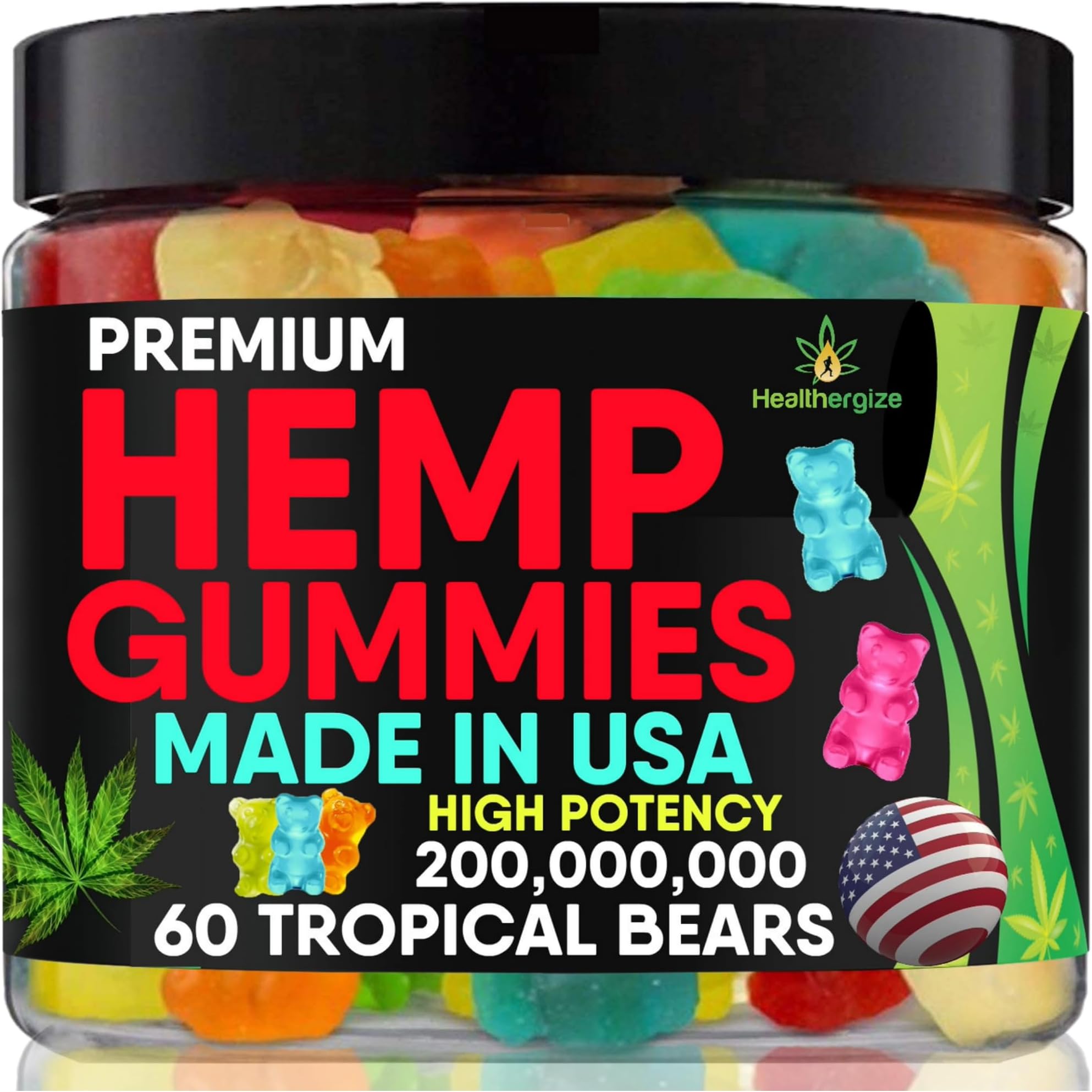 Amazon.com: Hemp Gummies for Night, Gummy Bear Edibles, Rest and Relax ...