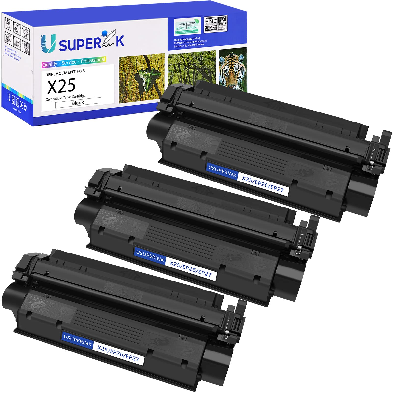 Amazon.com: SuperInk 3 Pack High Yield Compatible Toner Cartridge ...