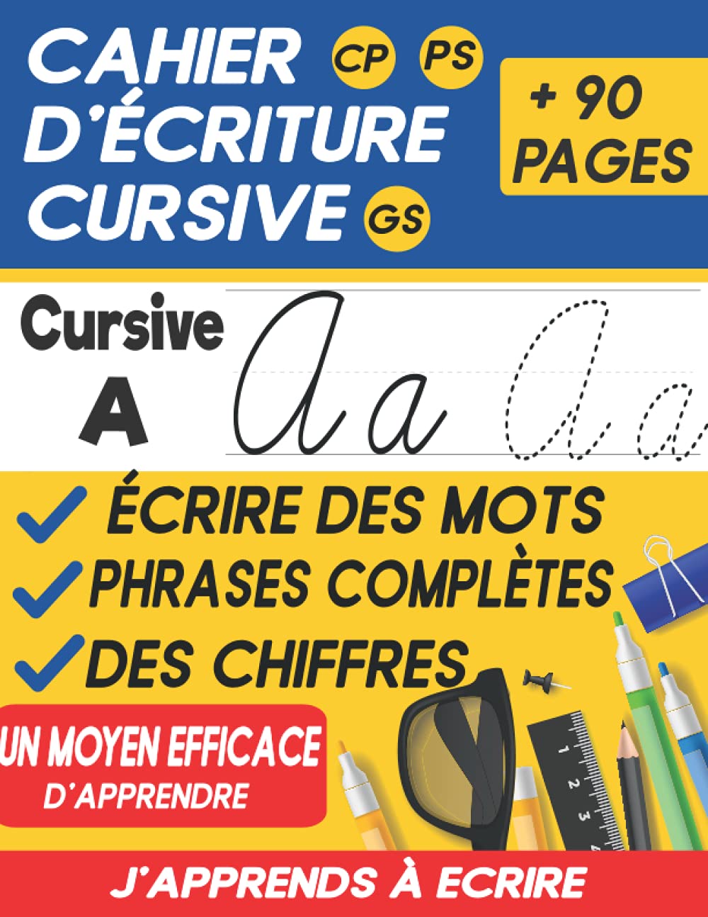Cahier Decriture Cursive Livre Maternelles Et Cp Pour Apprendre ...